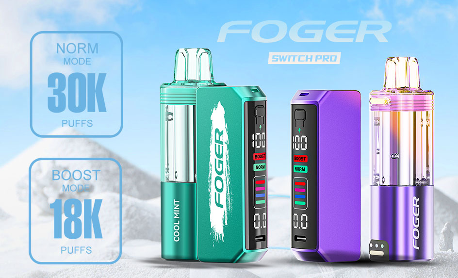 Foger Switch Pro | Rechargeable Vape | 30000 Puffs | 19 ML – Nova ...
