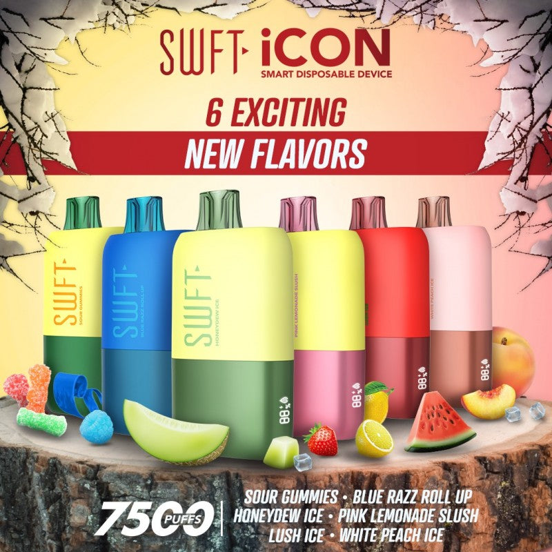 SWFT ICON | Disposable Vape | 7500 Puffs | 17ML 10 Pack – Nova Distro INC.